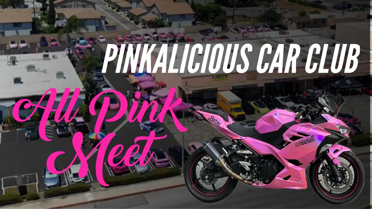 PINKALICIOUS CAR CLUB ALL PINK MEET - YouTube