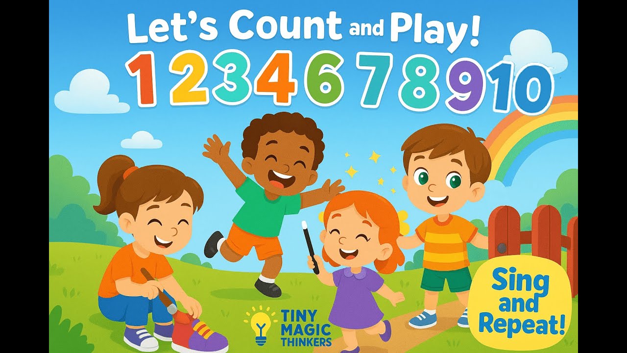 🎵 Let’s Count and Play! | 1 to 10 English Rhyme | Tiny Magic Thinkers ...