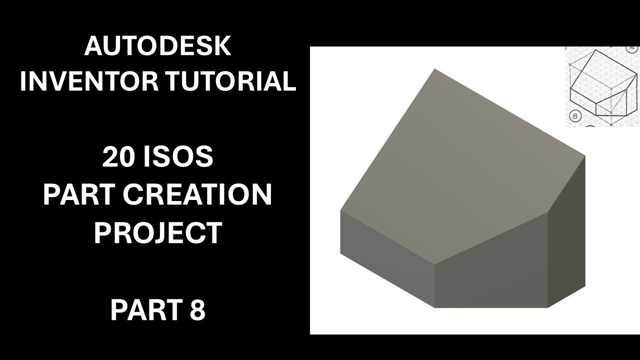 Autodesk Inventor Tutorial 20 Isos Part Creation Project Part 8 Youtube