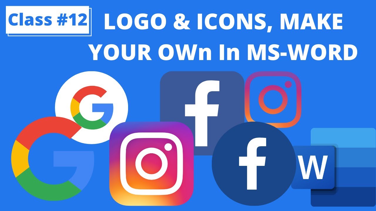 How To Create Logo And Icon In MS Word -Class 12- - YouTube