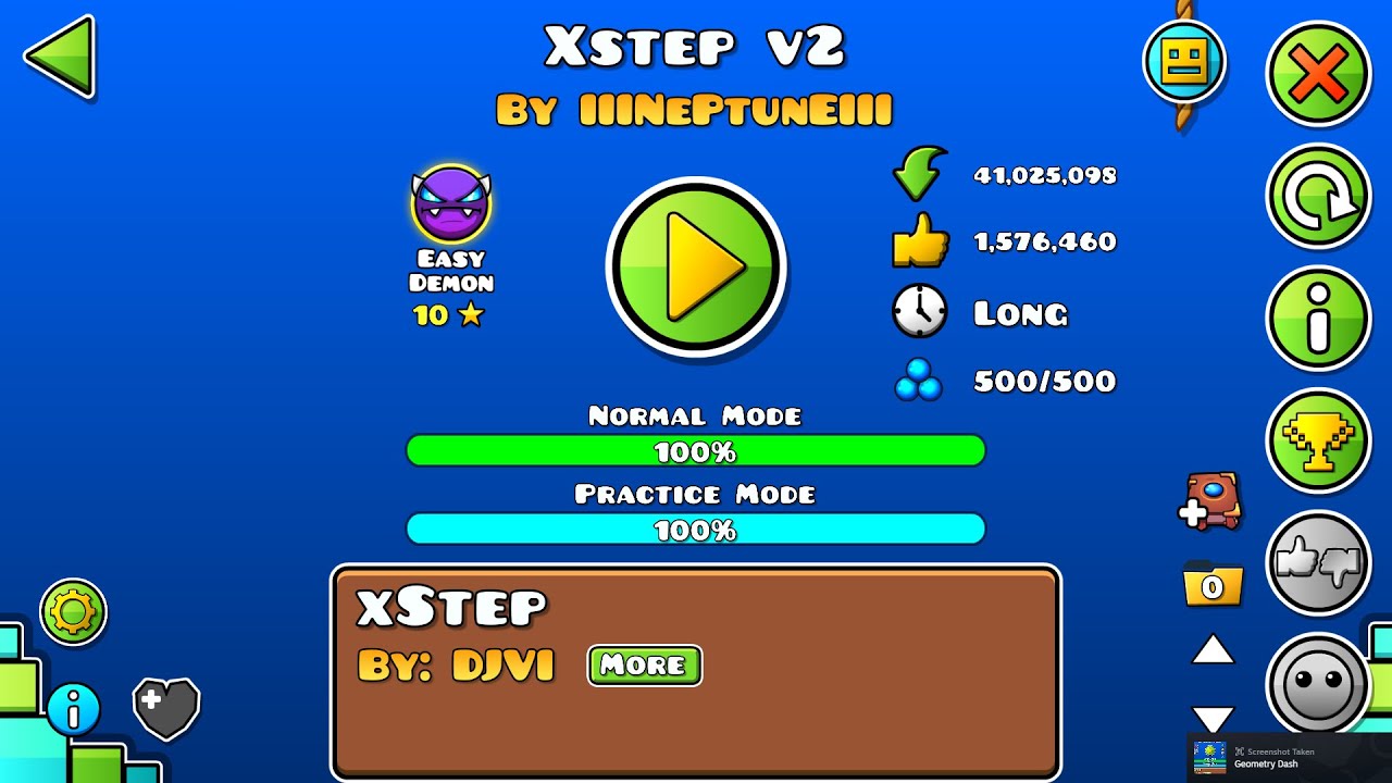 X Step V2 100% Easy Demon - YouTube