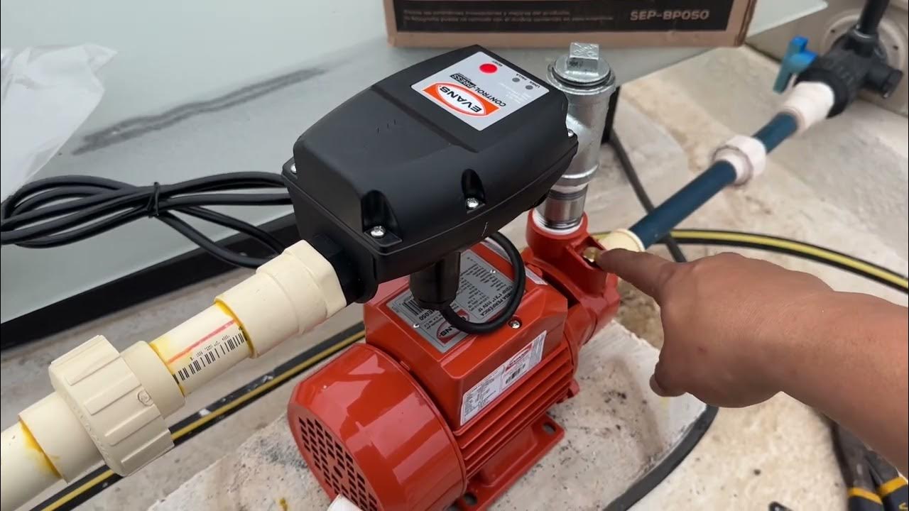 Como instalar bomba con presurizador - YouTube