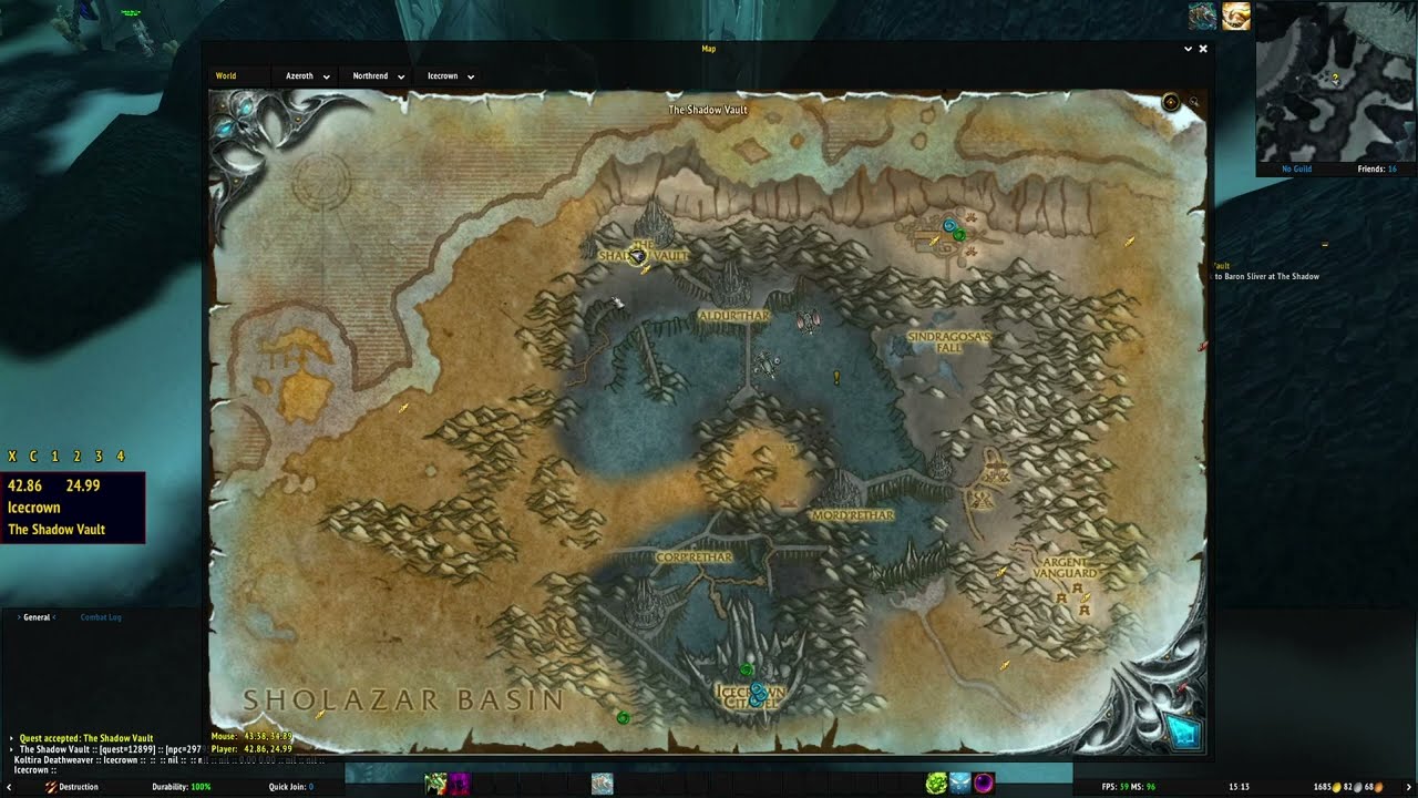 The Shadow Vault WoW Quest - YouTube