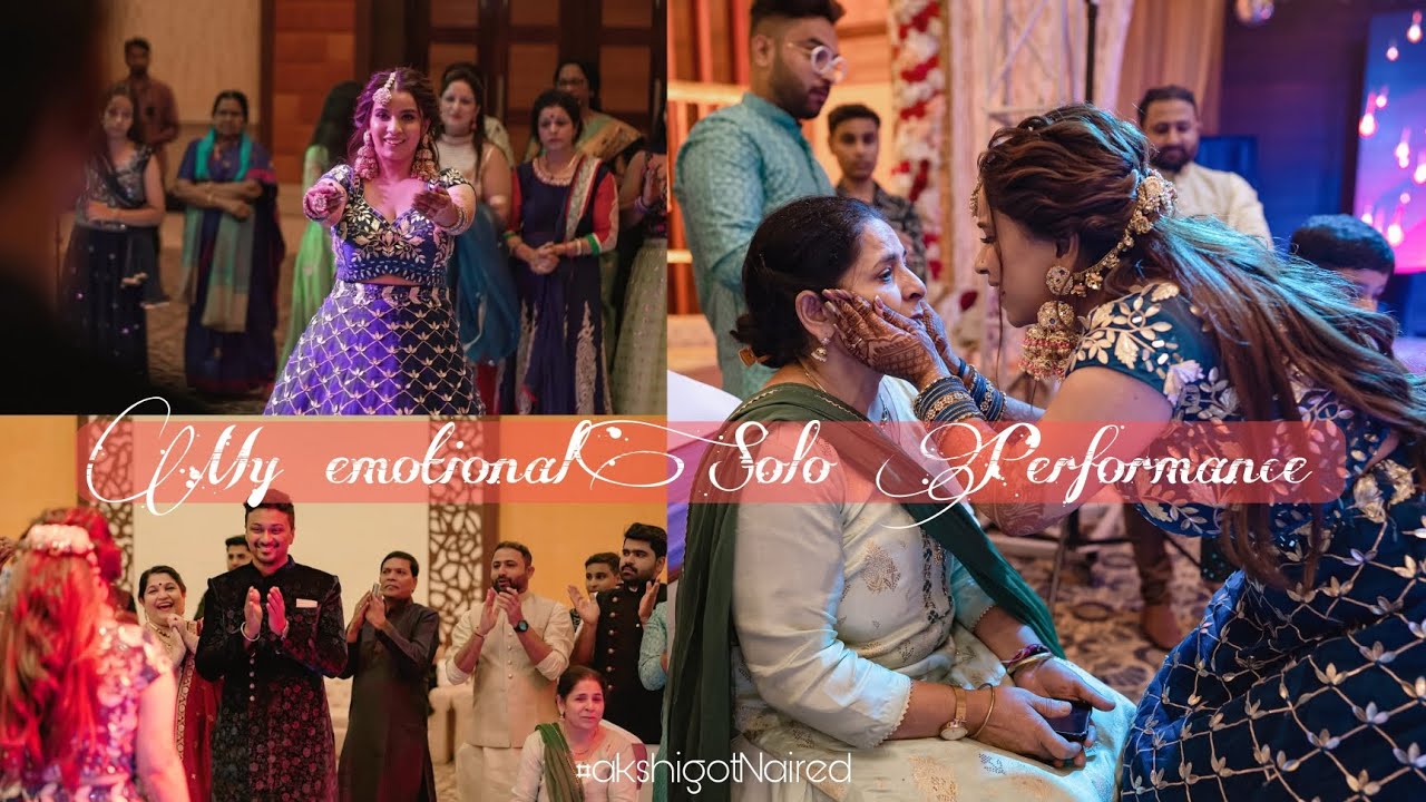 My Sangeet Solo for Mom and Anish | Weva Photography | WedMeGood # ...