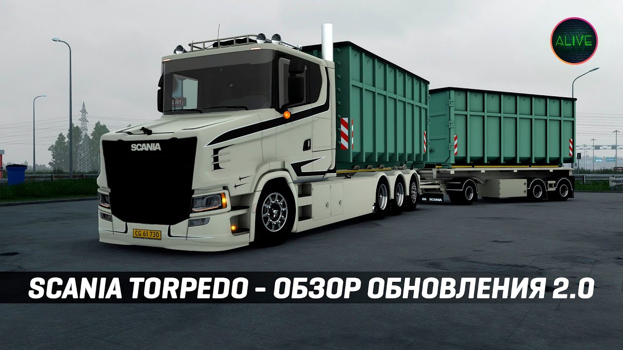 SCANIA TORPEDO 2.0 (jon-ruda) - ОБЗОР МОДА #ETS2 1.49 - YouTube