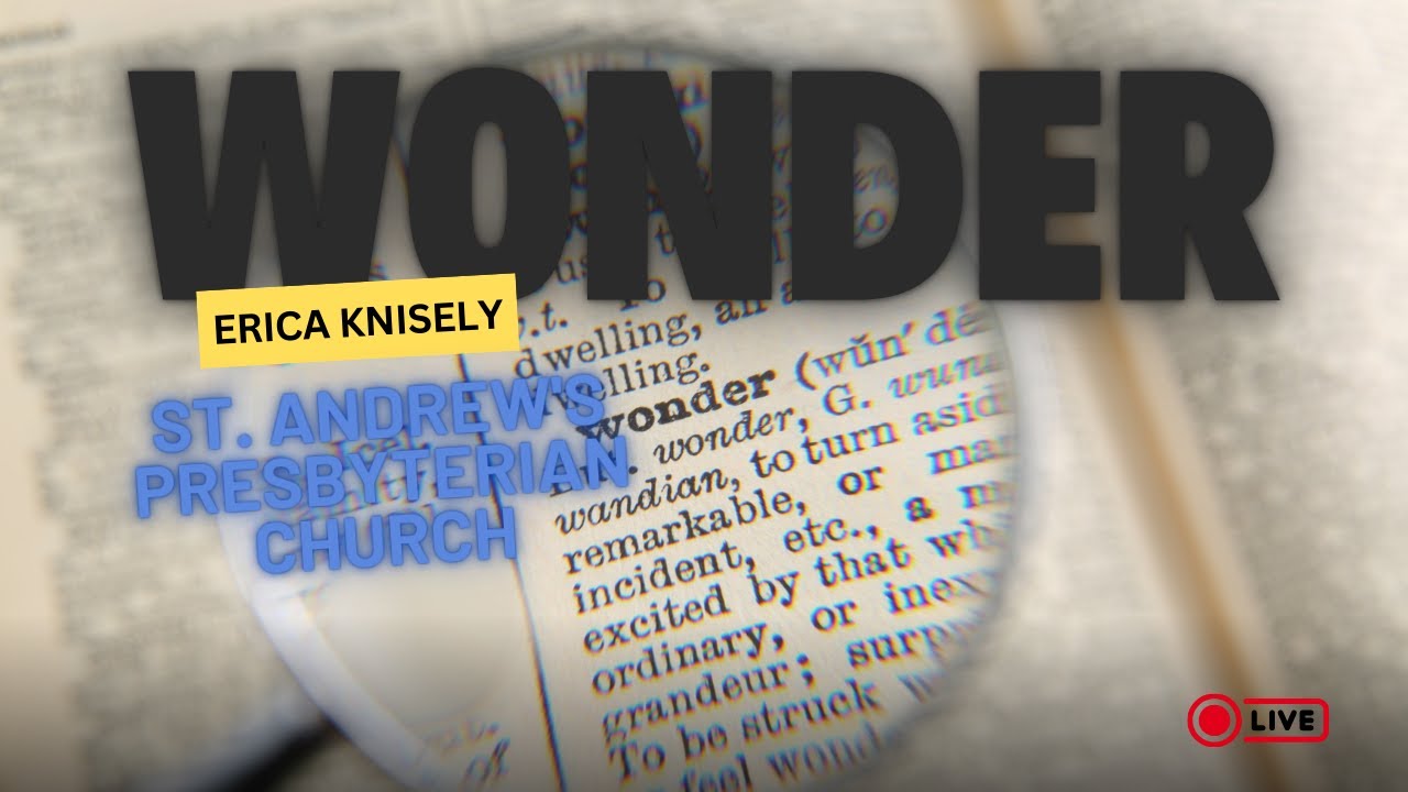St. Andrew's Worship Service: Wonder. Rev. Erica Knisely. 2/9/2025 ...