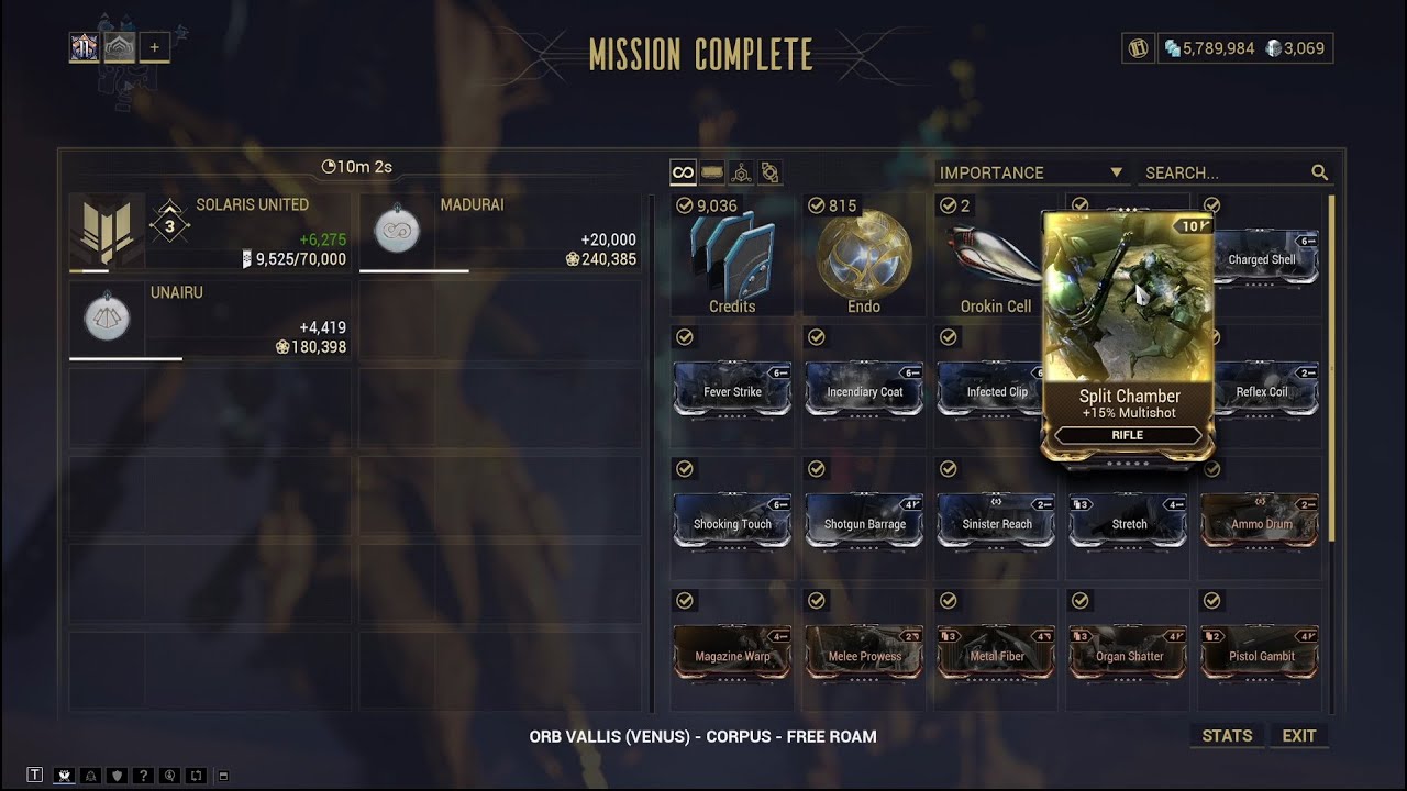 Split Chamber & Orokin Cell Fortuna Bounty (Steel Path) | Warframe ...