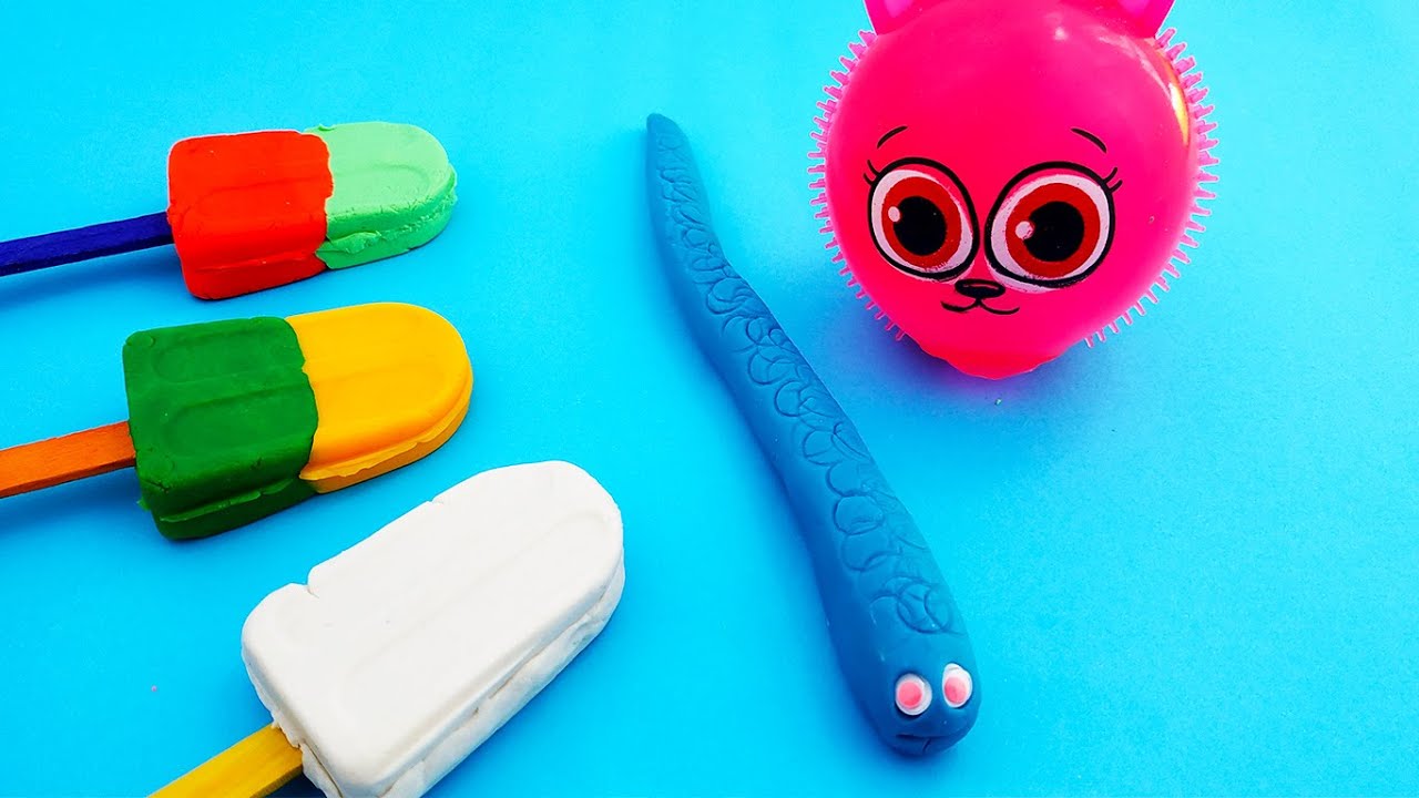 색깔의 모래에서 무지개 크림 모델을 만드는 방법 | Zon KIDS TV - YouTube