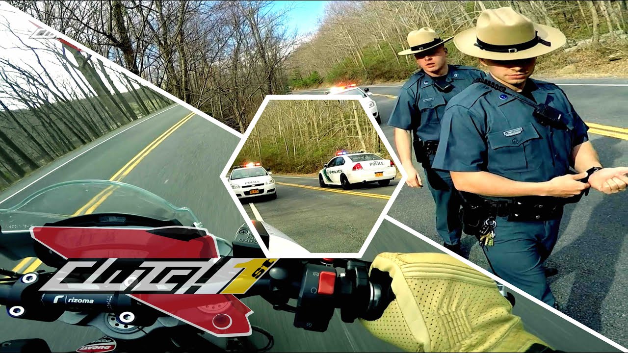Cop Pulls Over Motorcycle, DUCATI Joy Ride Ends - Vlog - YouTube