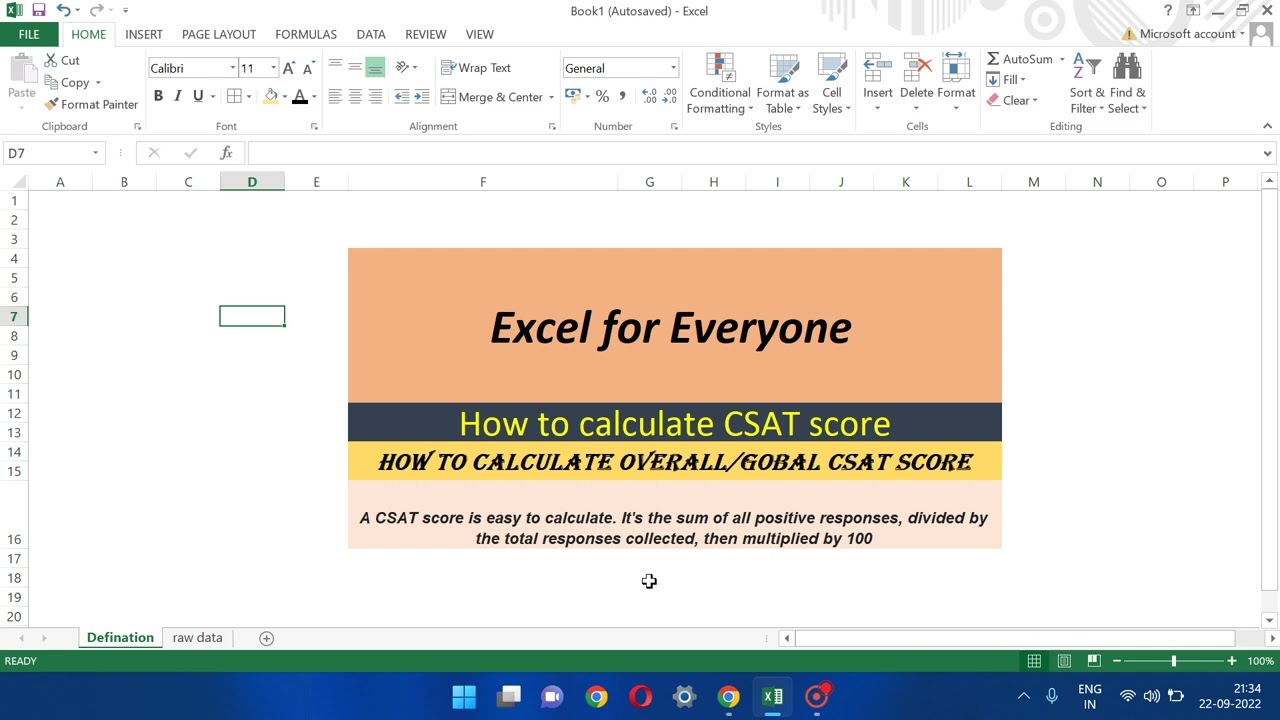 How to calculate CSAT score & How to calculate Overall/ Global CSAT ...