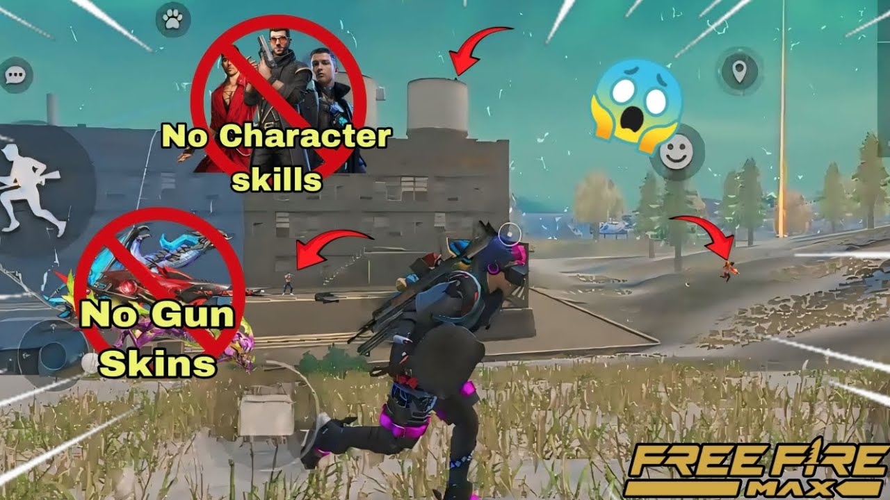 I Play Free Fire But Without Gun Skin And Character Skill 😰 #freefire ...