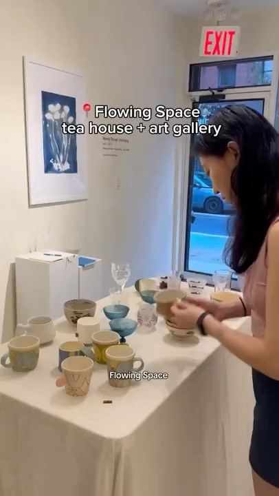 And downstairs is a tea lounge with live music, artist exhibitions, and workshops! #nycteahouse ...