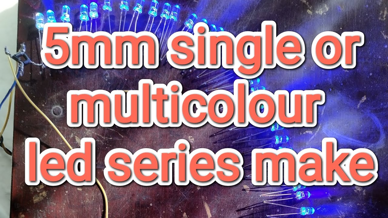 How to make led series//5mm led series//Jhalar making//Diwali special ...