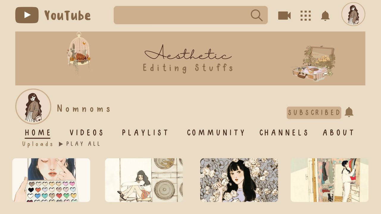 Brown Themed Aesthetic Intro Templates│Free Download│ 𝓝𝓸𝓶𝓷𝓸𝓶𝓼 - YouTube