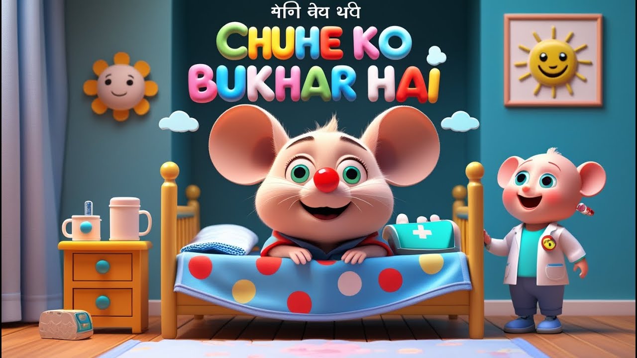 Chuhe ko bukhar hai 🐭 | Funny Chuha Rhymes in Hindi | Hindi Cartoon ...