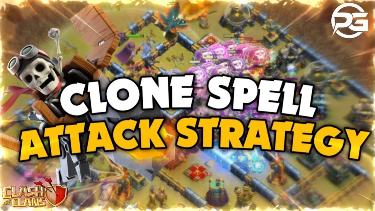 Clone Spell Attack Strategy in Calsh of Clans - Pixel Gaming COC - YouTube