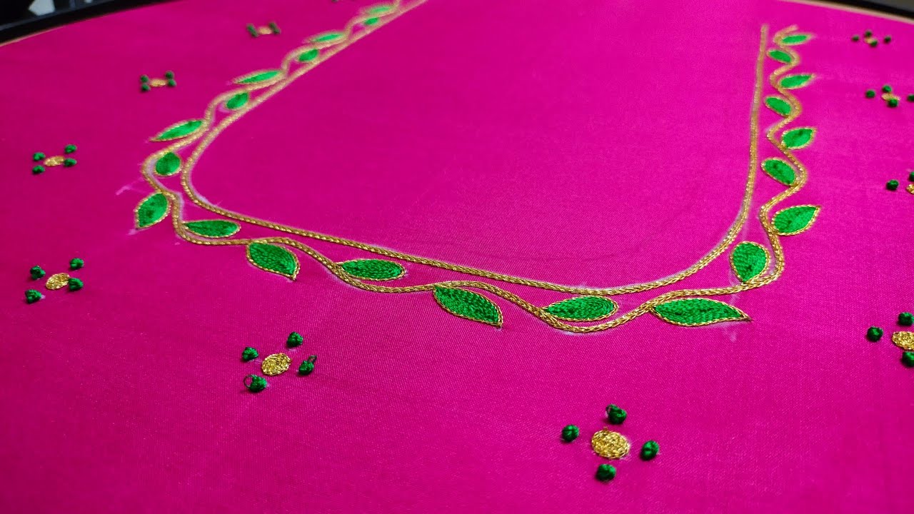 Blouse price:1000/Aari embroidery blouse design/Aari work kodi design ...