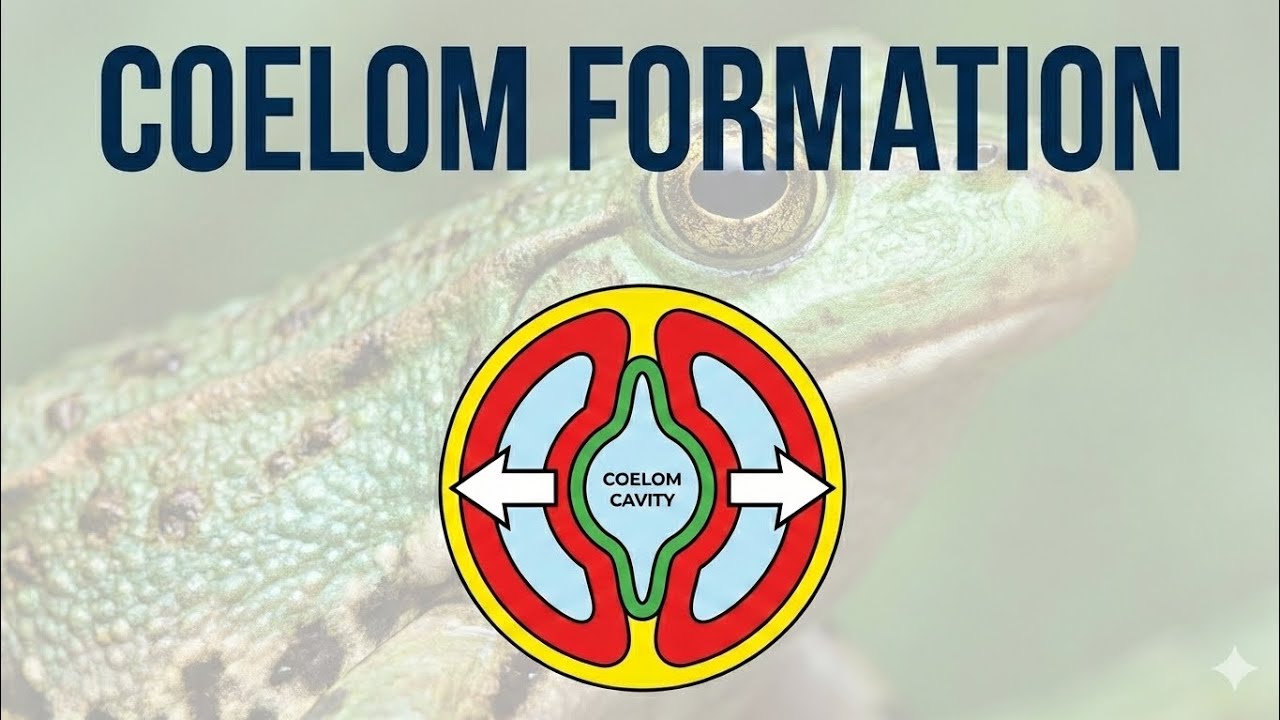 Coelom formation in frog| Well explained - YouTube