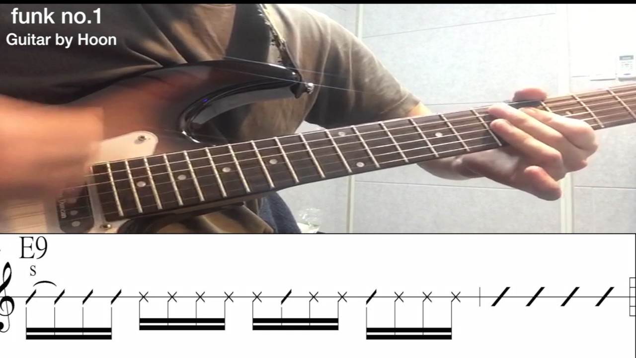 Daily Practice) Funk guitar Rhythm no.1 - YouTube