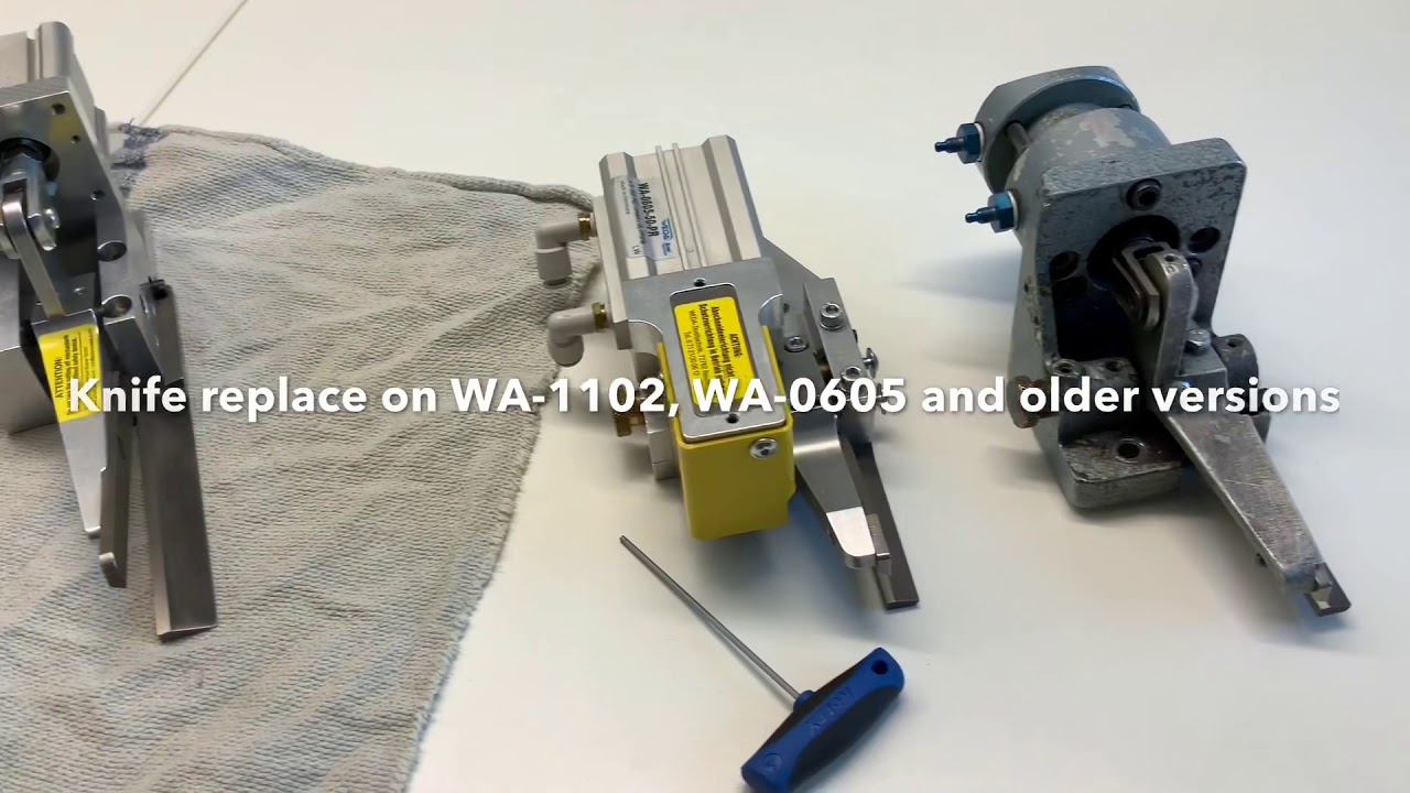 WEDA knife change WA-1102 and WA-0605 - YouTube