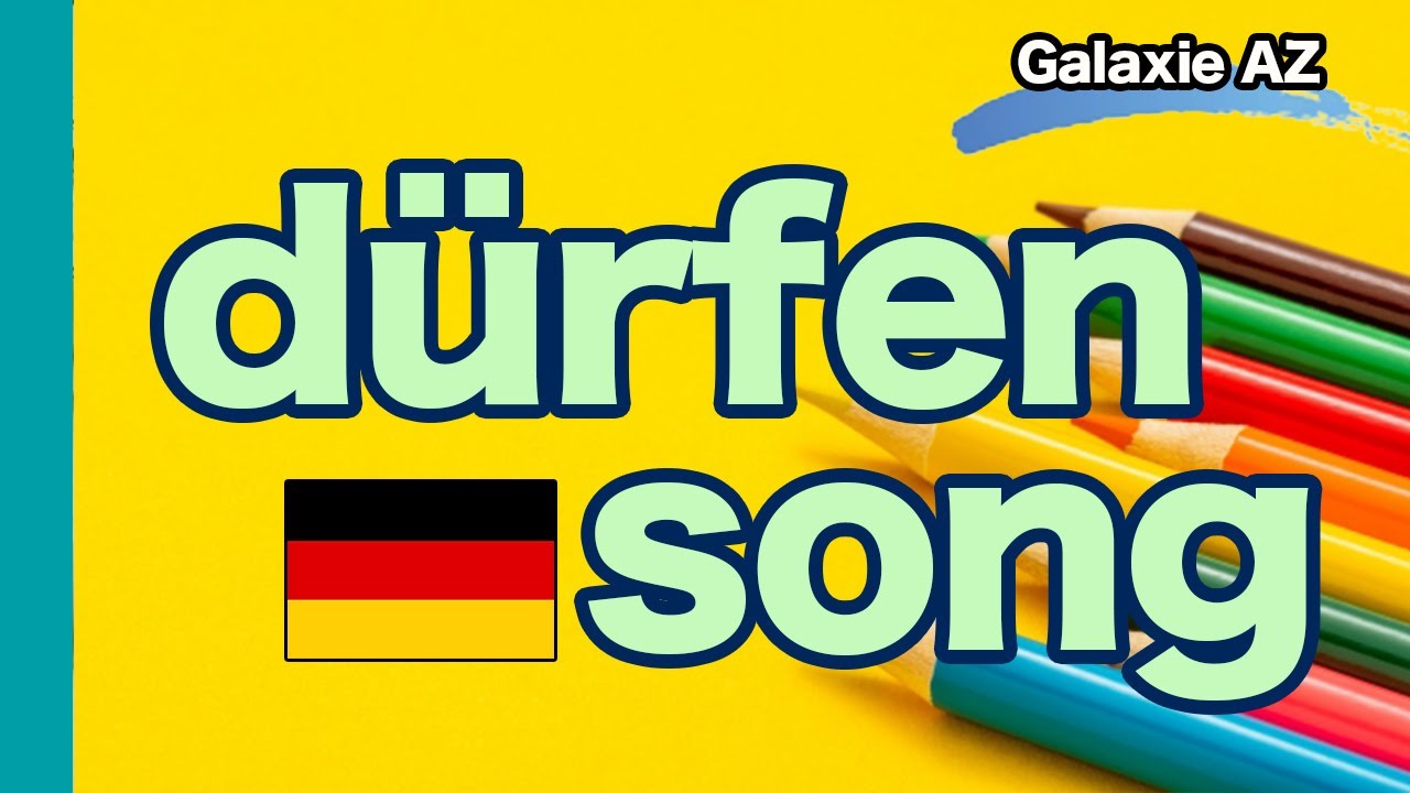 【German Lessons】dürfen SONG: „dürfen“ conjugation Song!(Irregular Verbs ...