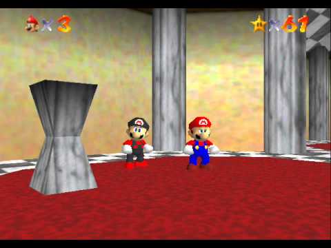 Super Mario 64 Multiplayer Playthrough Part 21 -- Testing out the ...