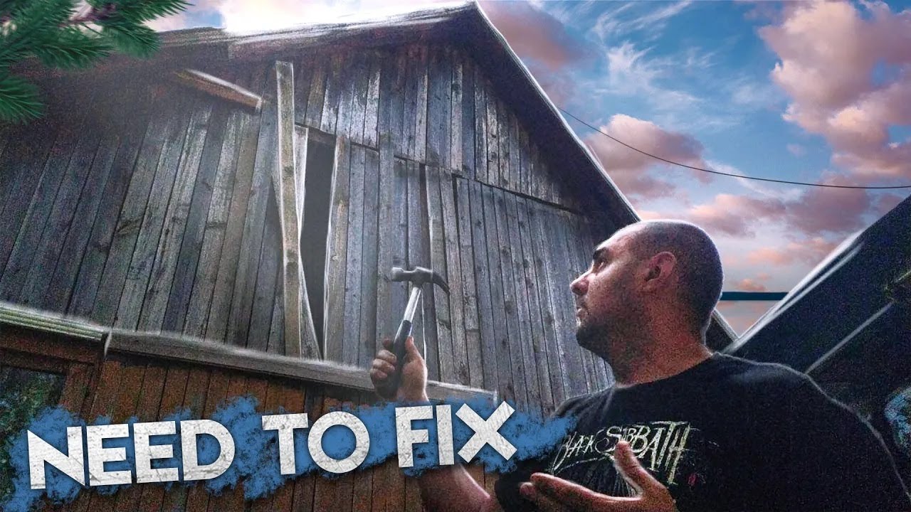 A MAN IS TRYING TO FIX AN OLD HOUSE - YouTube