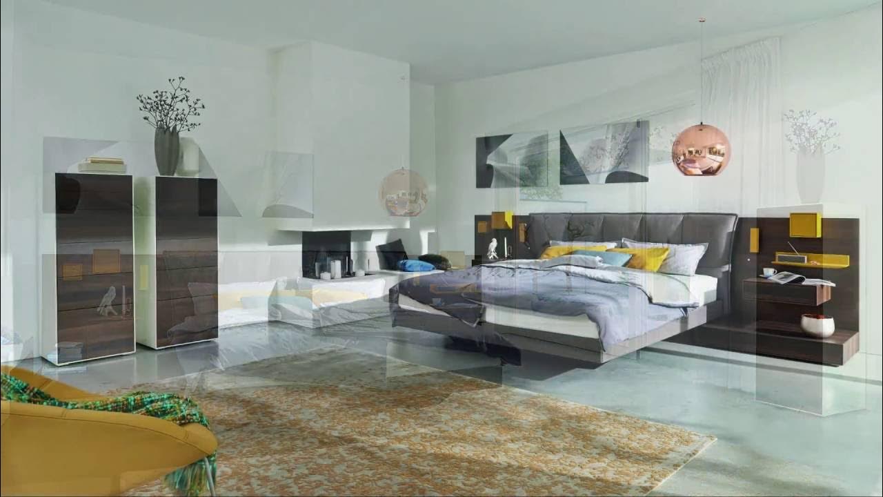 Спальный гарнитур Lunis от Hulsta - YouTube