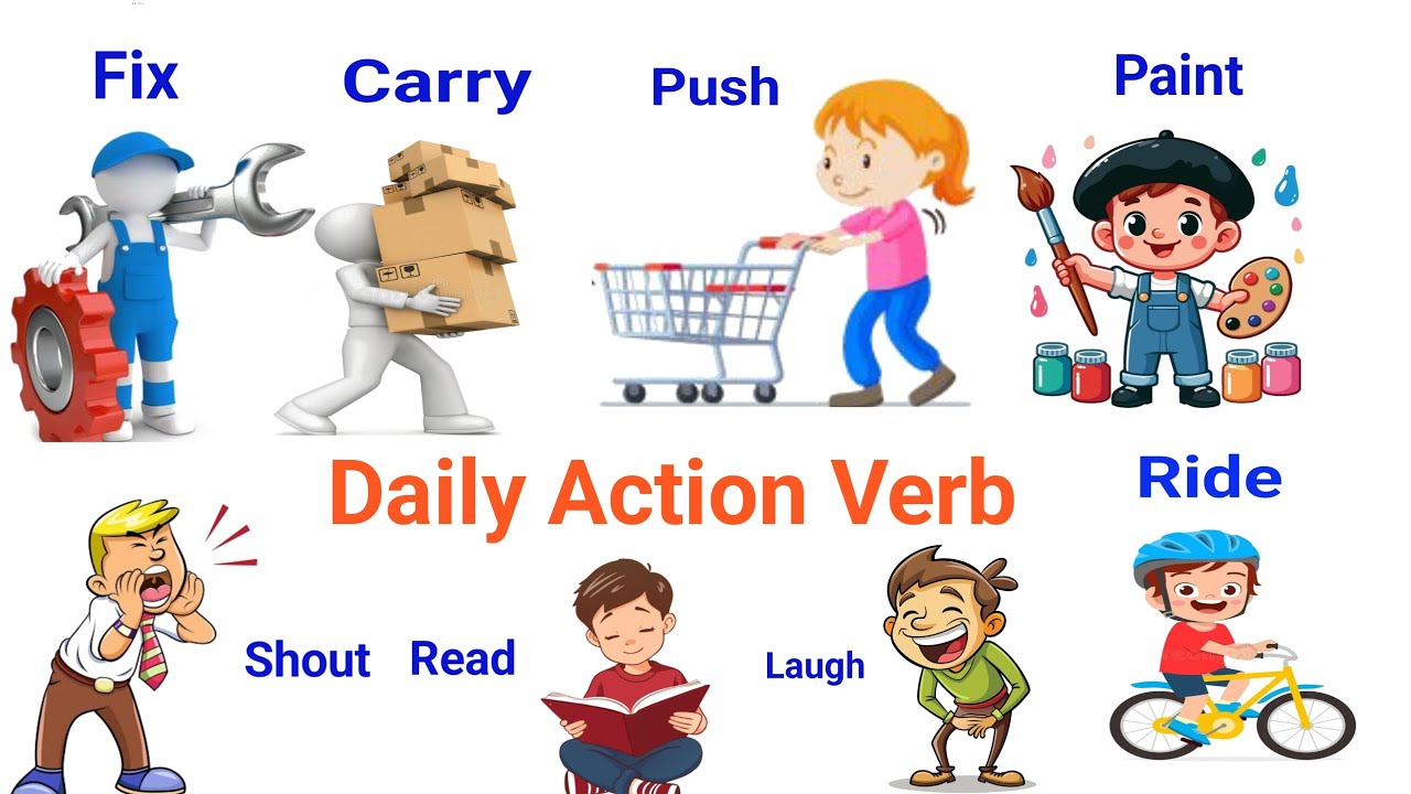 100 Common English Action Verbs! #verb #learning #LearnEnglish #world # ...