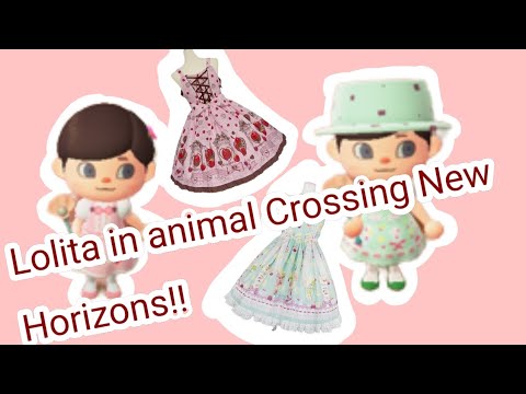 Lolita fashion in Animal Crossing! | showing off my wand outfits in ...