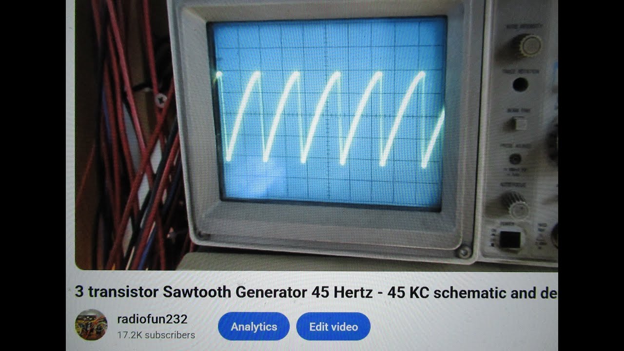 Sawtooth Time Base generator 40 Hz-20 KC: usable for a simple ...