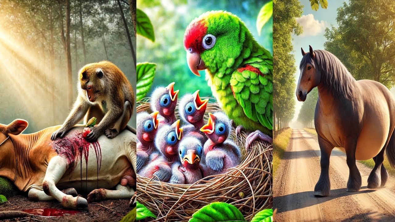 Pigeon, Monkey,and Camel leave in the same house #viralvideo #new # ...