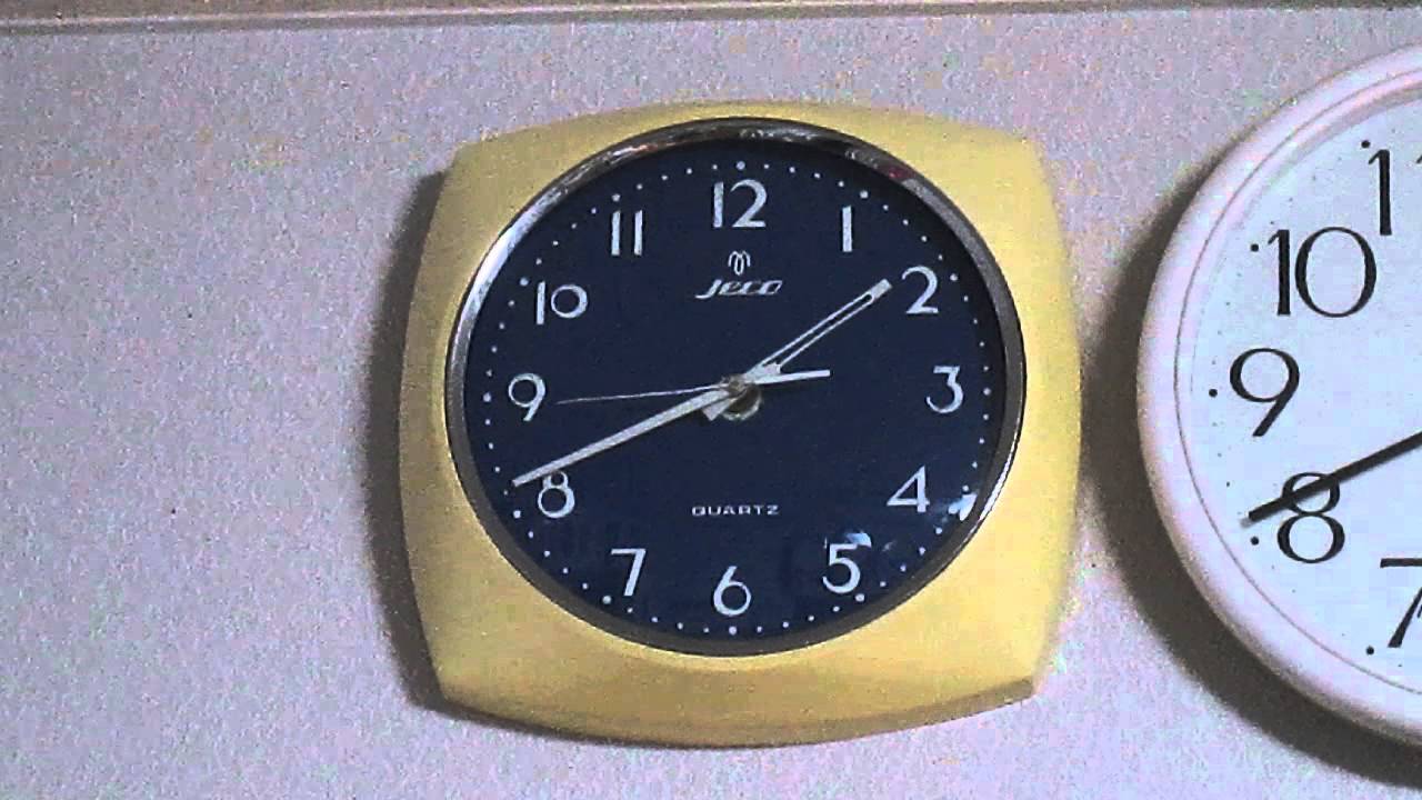 JECO 水晶時計 - YouTube