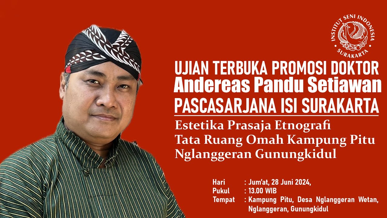 Live🟥Ujian Terbuka Promosi Doktor Andereas Pandu Setiawan 📽️ ...