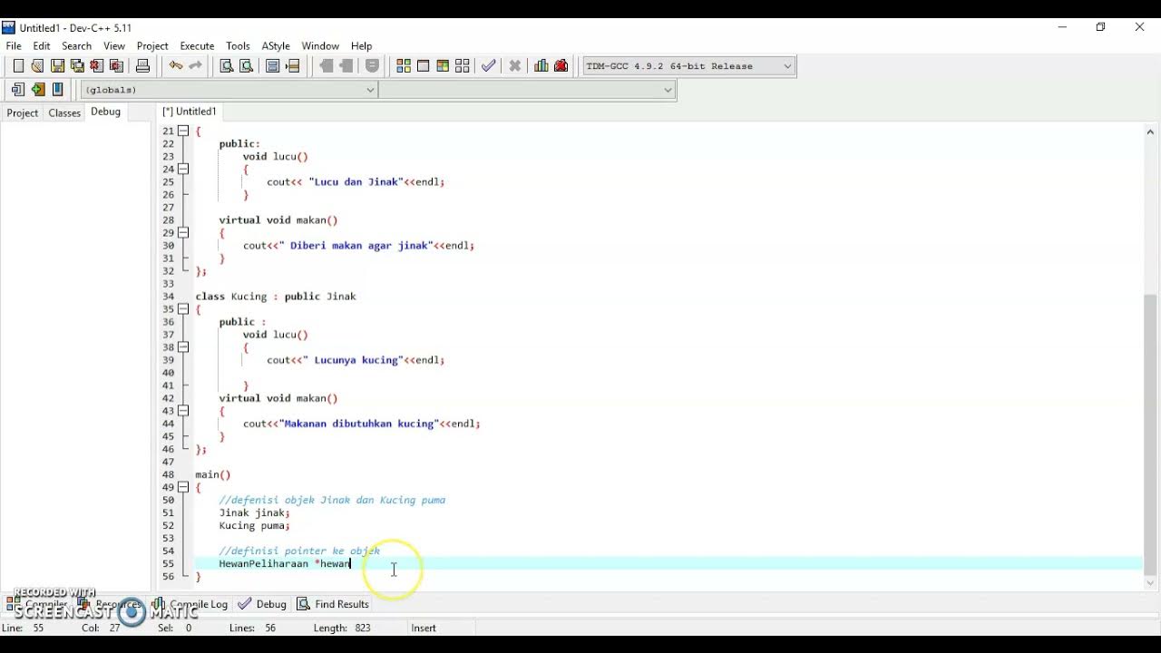 Contoh Program C++ untuk Polymorphism dalam OOP C++ - YouTube