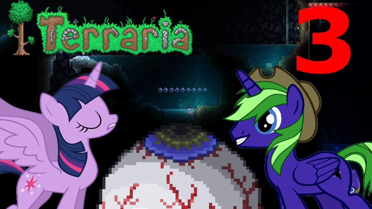 New Leaf Plays Terraria Part 3 - ALICORN FIGHTS FIRST BOSS! - YouTube
