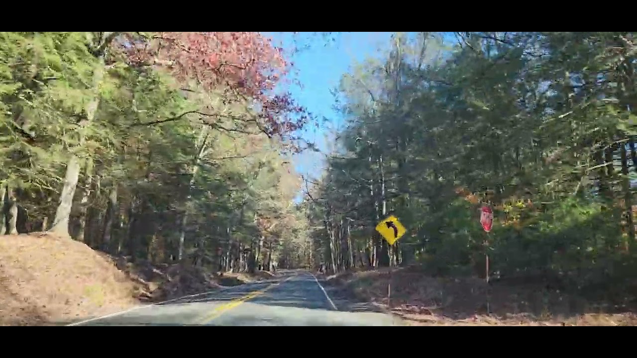 Scenic drive in Poconos - YouTube