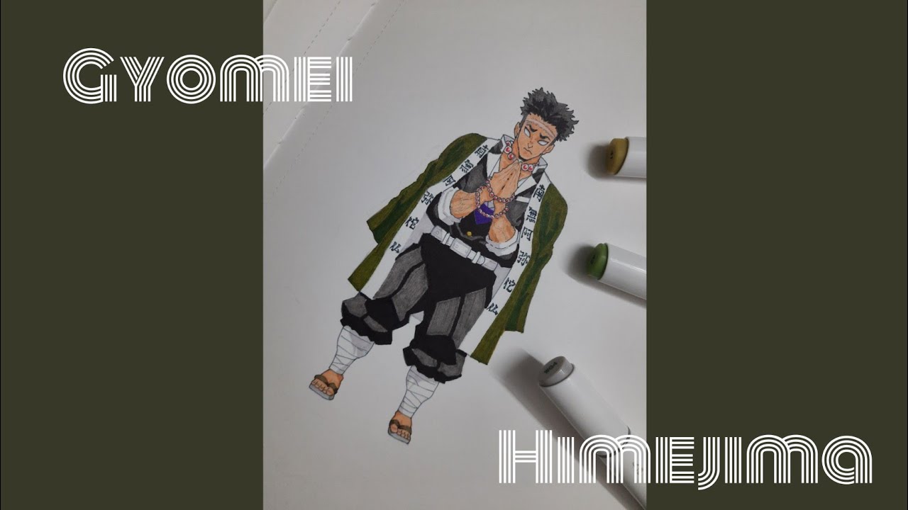 How to Draw - Gyomei Himejima | Artsy - YouTube