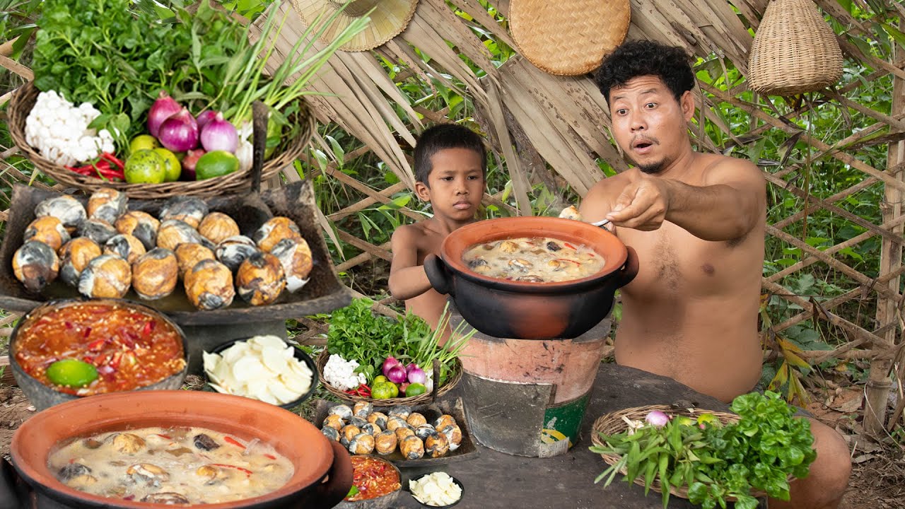 OMG! Super Delicious Baby Duck Egg Soup with Fresh Coconut - YouTube