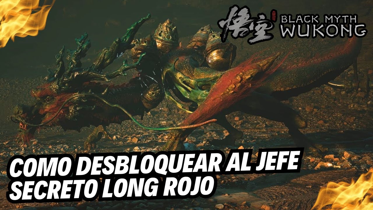 Como Desbloquear al jefe secreto LONG ROJO Black Myth: Wukong - YouTube