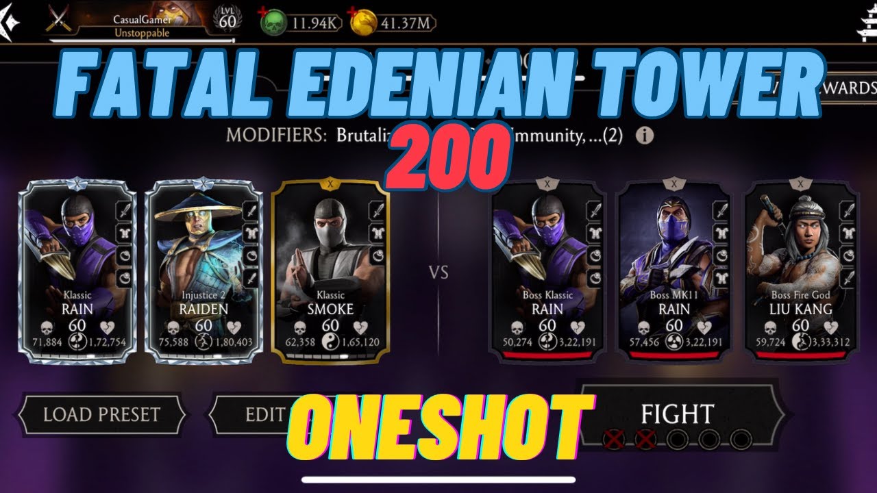Fatal Edenian Tower 200 | MK Mobile - YouTube