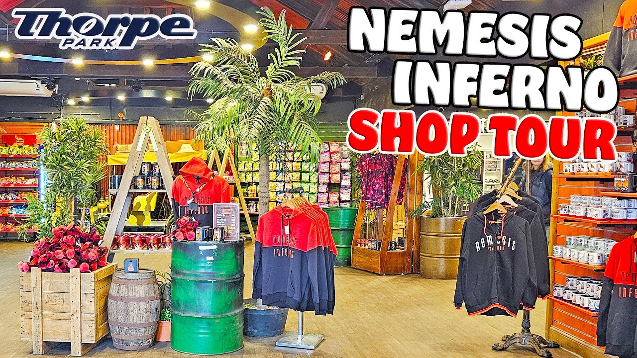 Nemesis Inferno Shop Tour at Thorpe Park (June 2024) [4K] - YouTube