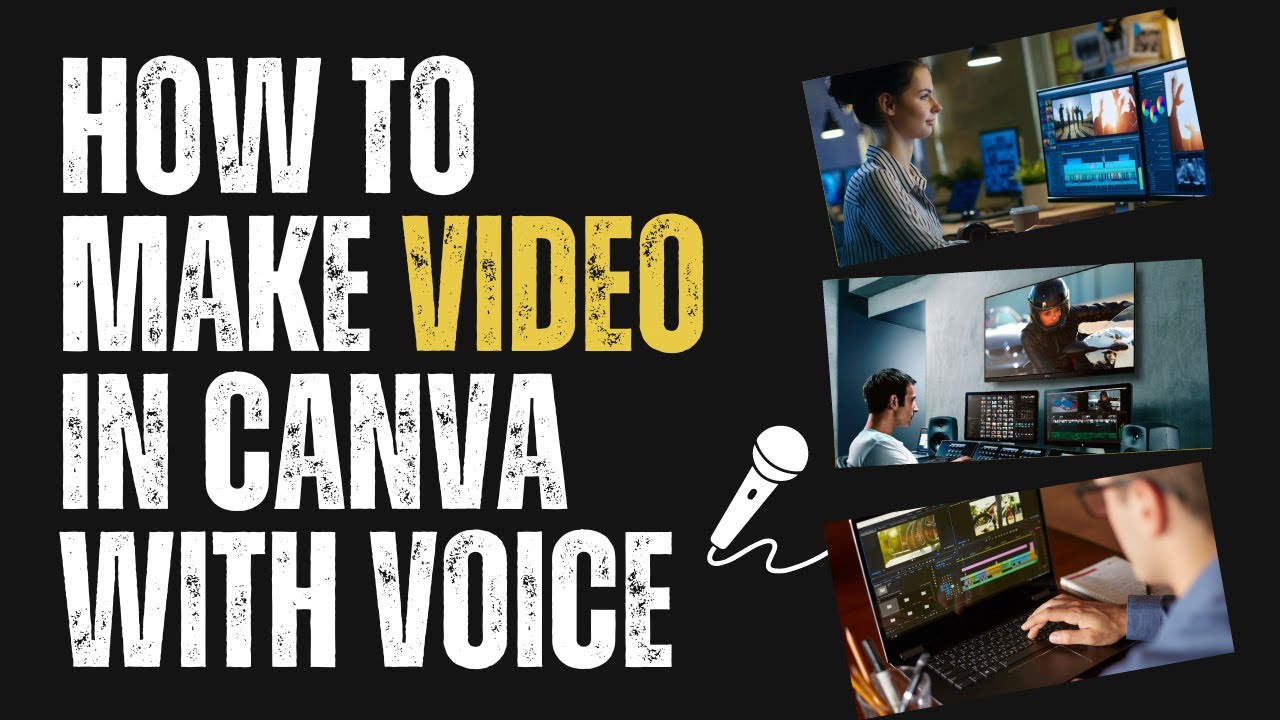 How to make video in Canva with voice | Canva Video - YouTube
