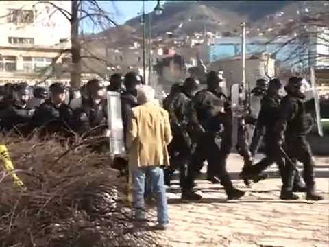 Hooligans vs police (1312) Sarajevo Bosnia and Herzegovina (protests ...