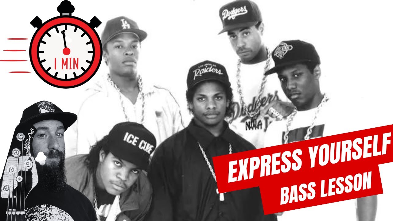 NWA Express Yourself Bass Lesson (Major Scale Music Theory) - YouTube