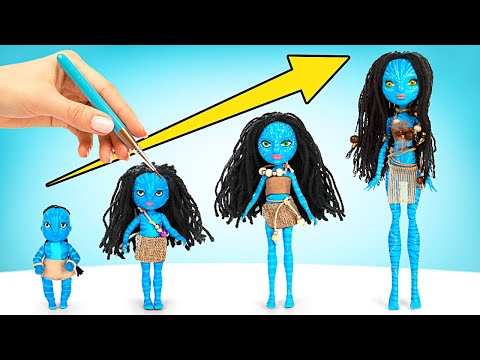 Crescimento da Boneca Bebê De Na’vi || Truques E Artesanatos DIY