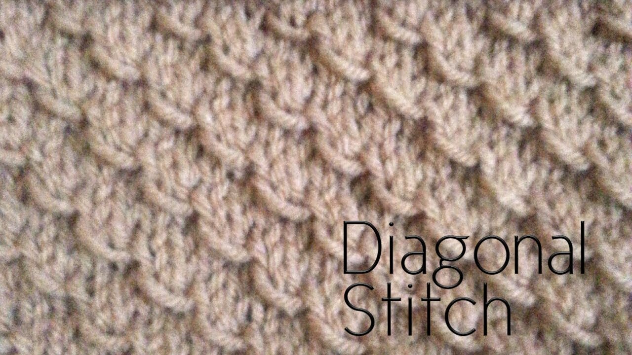 Diagonal Stitch - YouTube