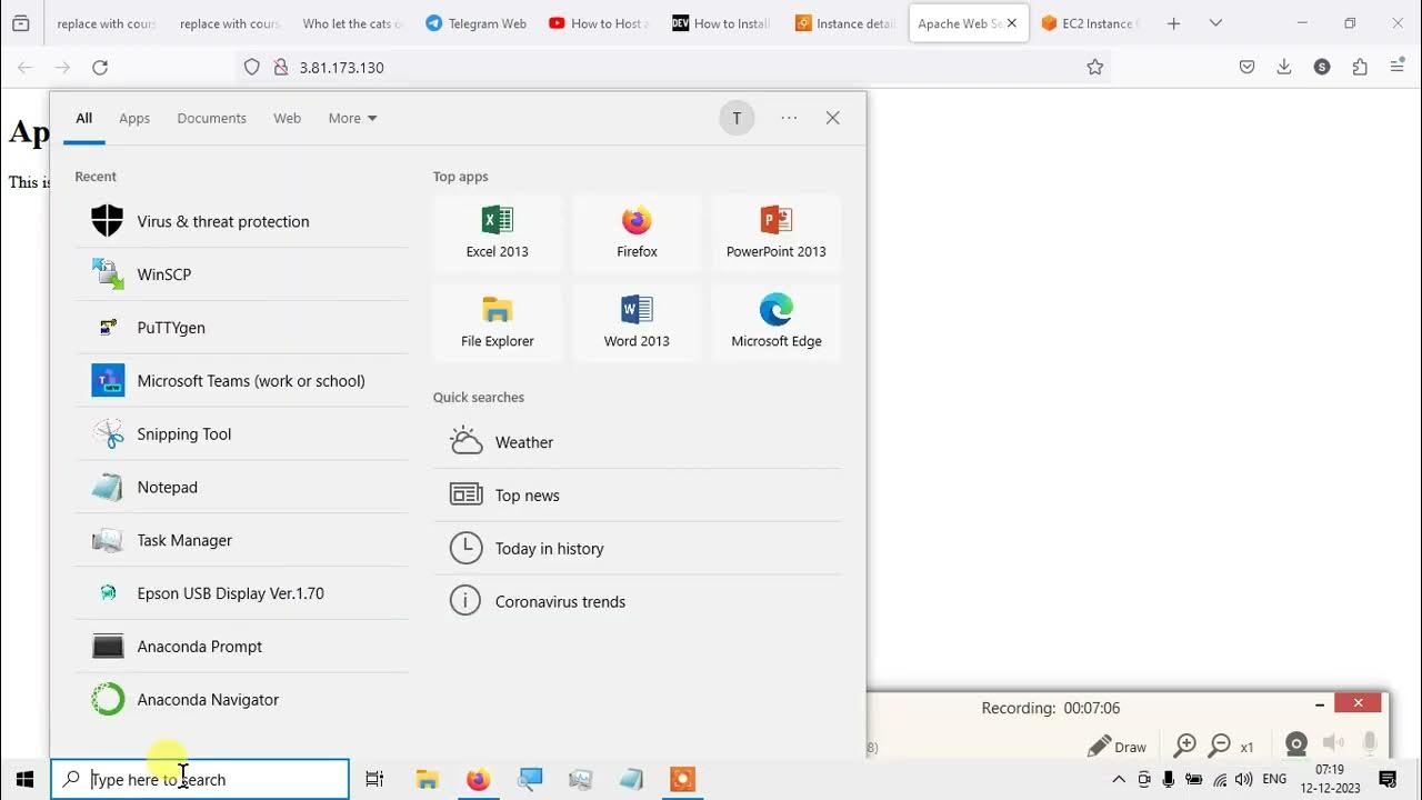Host a static website on EC2 Linux machine using Apache server and WinSCP (File Transfer) - YouTube