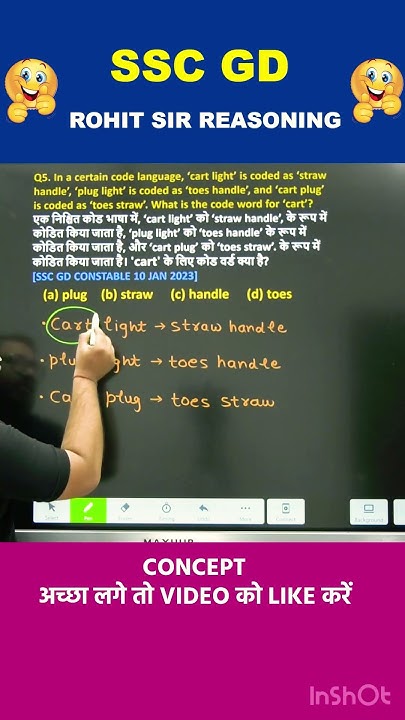 CODING DECODING | REASONING BY ROHIT SIR | #shorts #ssc #sscgd #sscgd2024 #radianmensa # ...