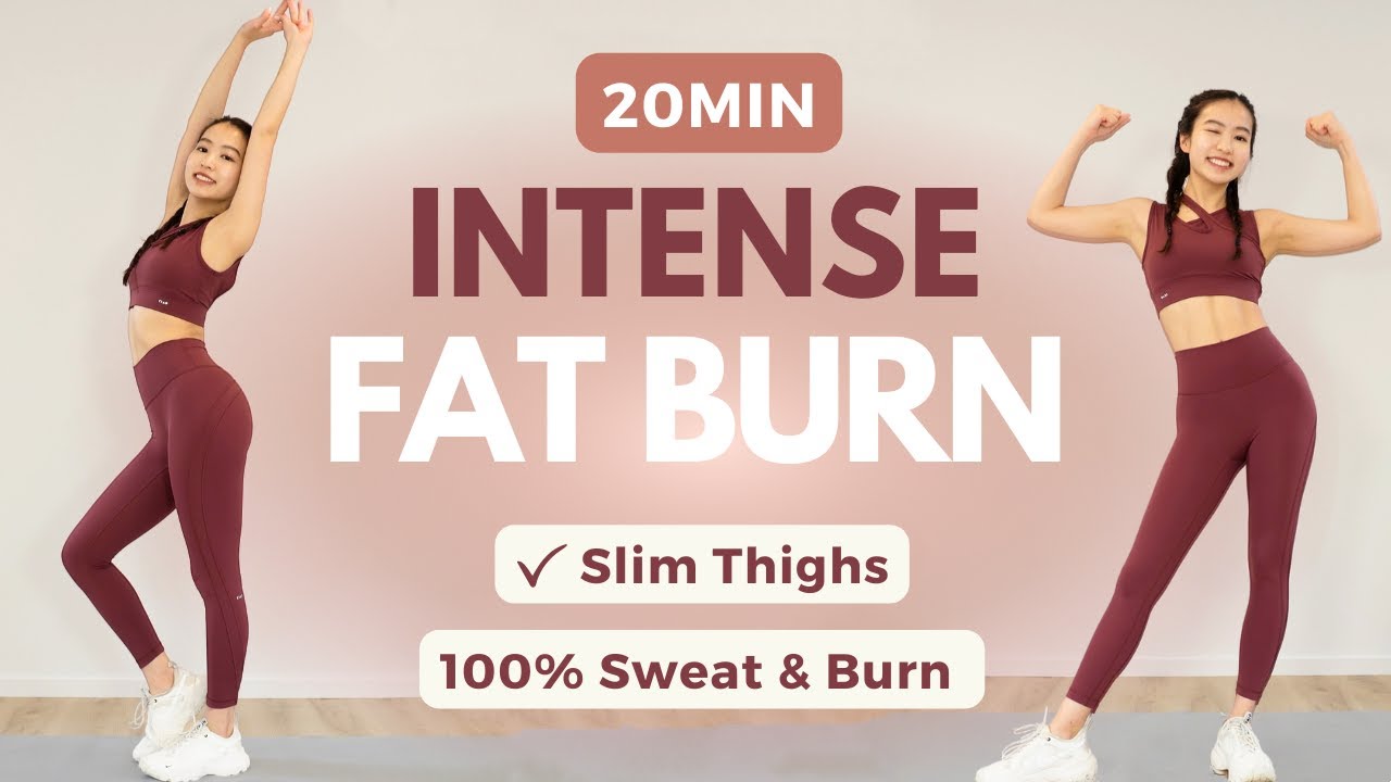 20min Intense Fat Burning Cardio |🔥Better than gym | 100% Sweat ...